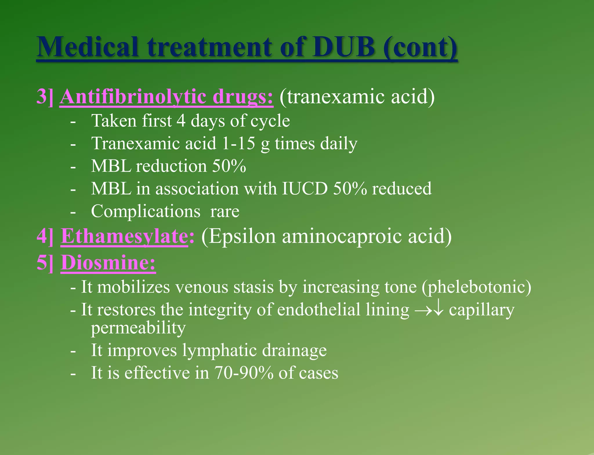 Dysfunctional uterine Bleeding is type of Abnormal bleeding from the ...