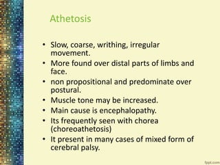 Abnormal body movement in children | PPTX