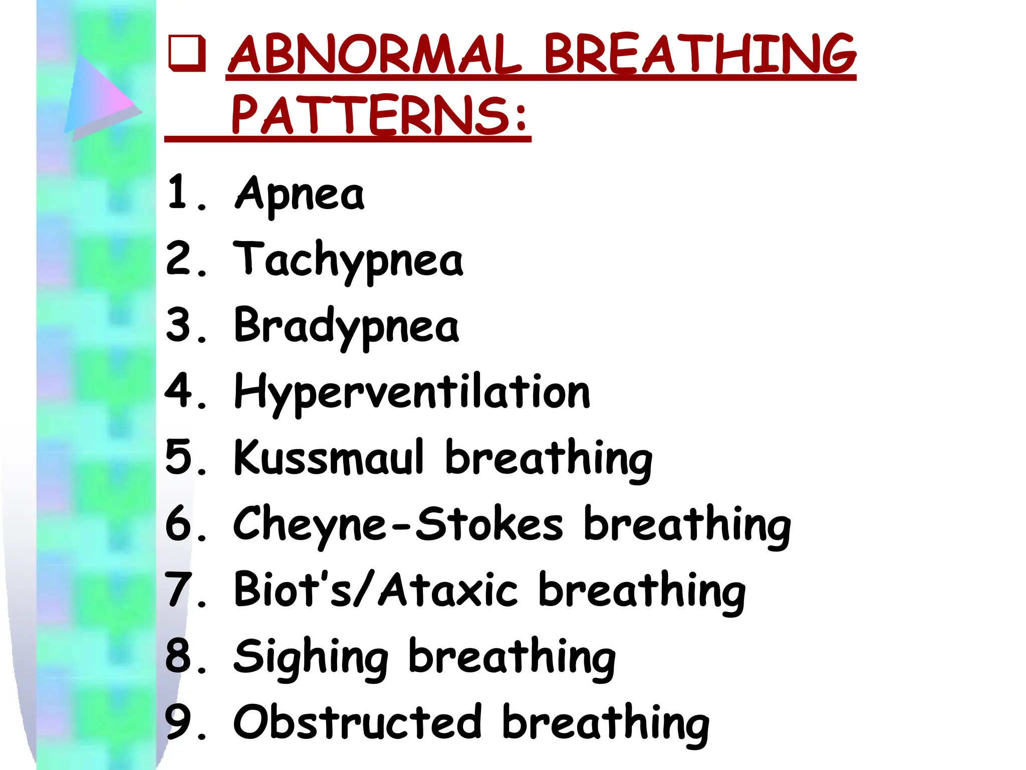 abnormal breathing patterns in respiratory system | PPTX | Lung and Respiratory Health ...