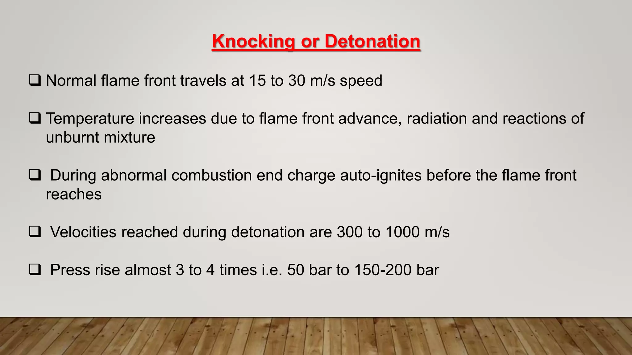 Abnormal combustion in si engines ppt ic engine | PPTX