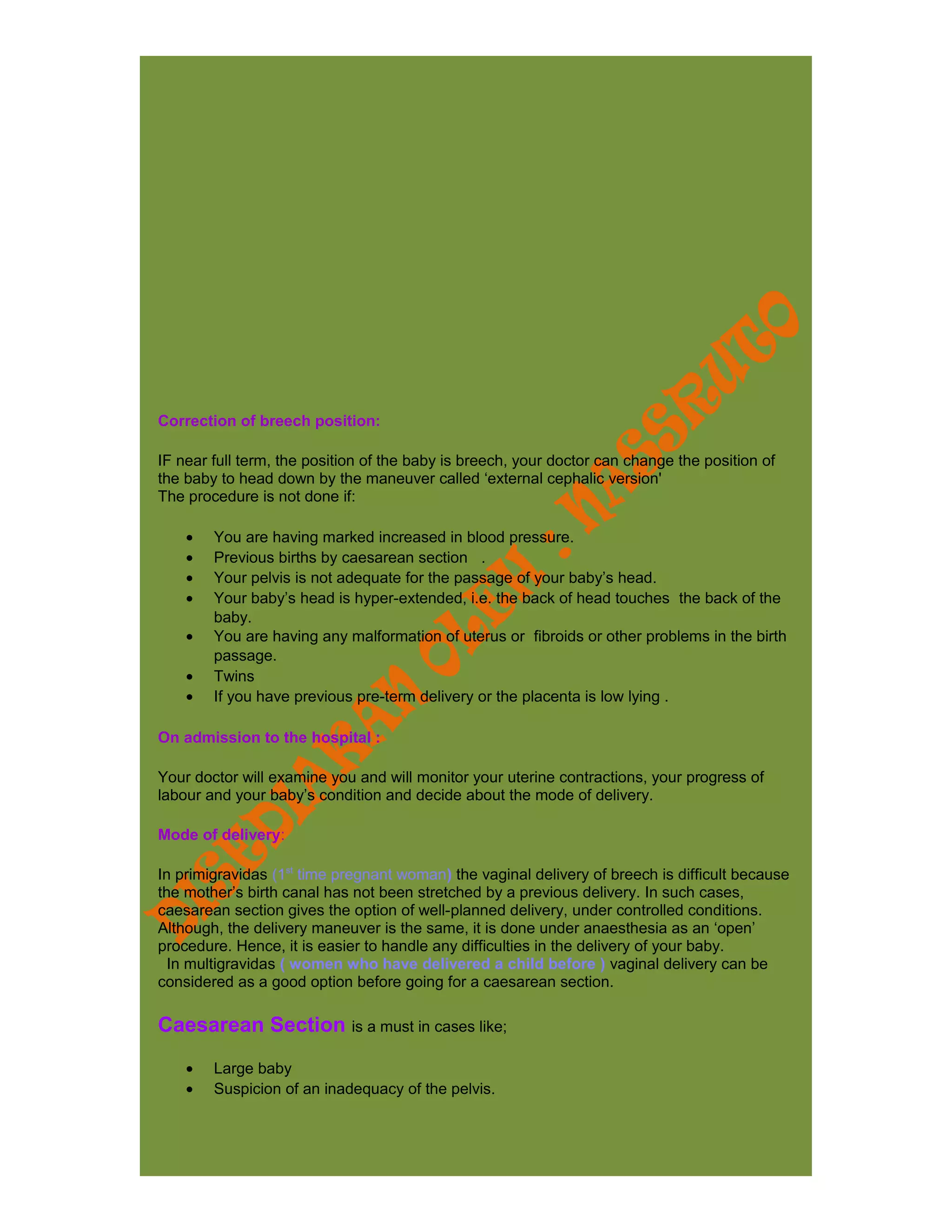 ABNORMAL DELIVERY | DOC