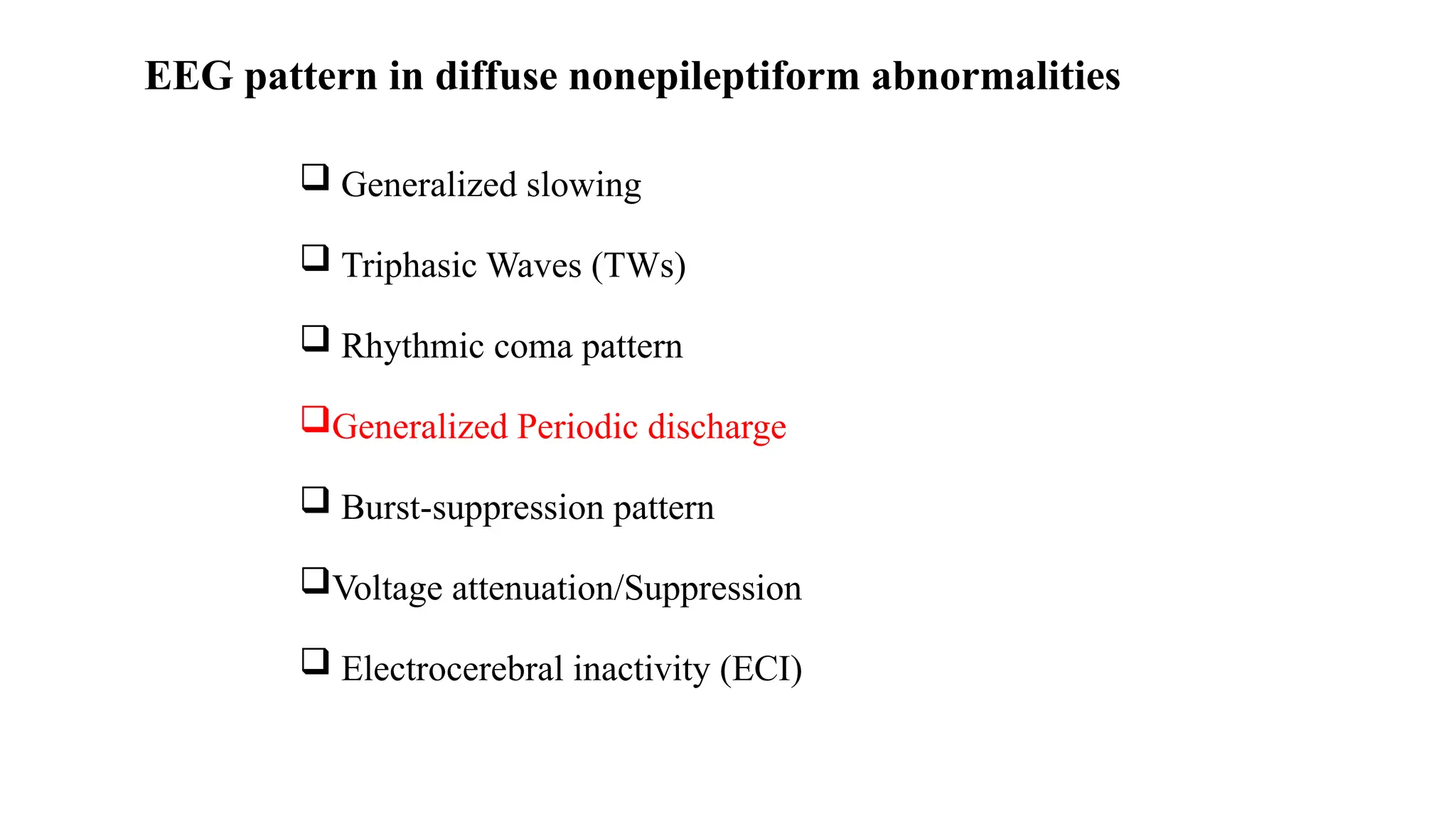 Abnormal EEG power point for medical students | PPTX