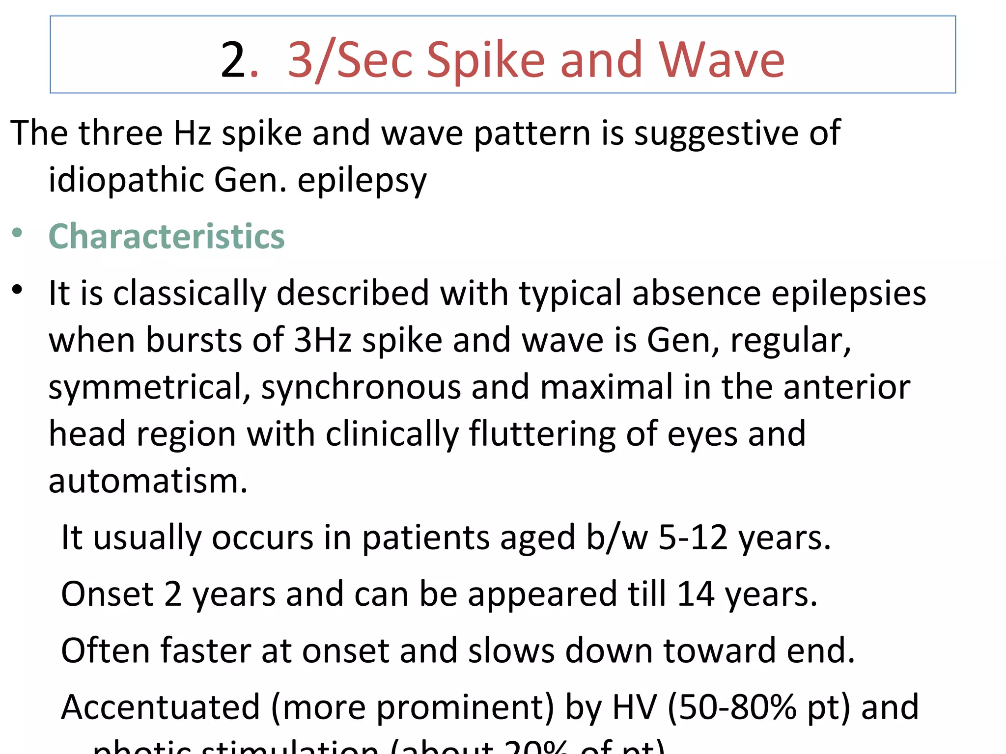 Abnormal EEG patterns | PPT