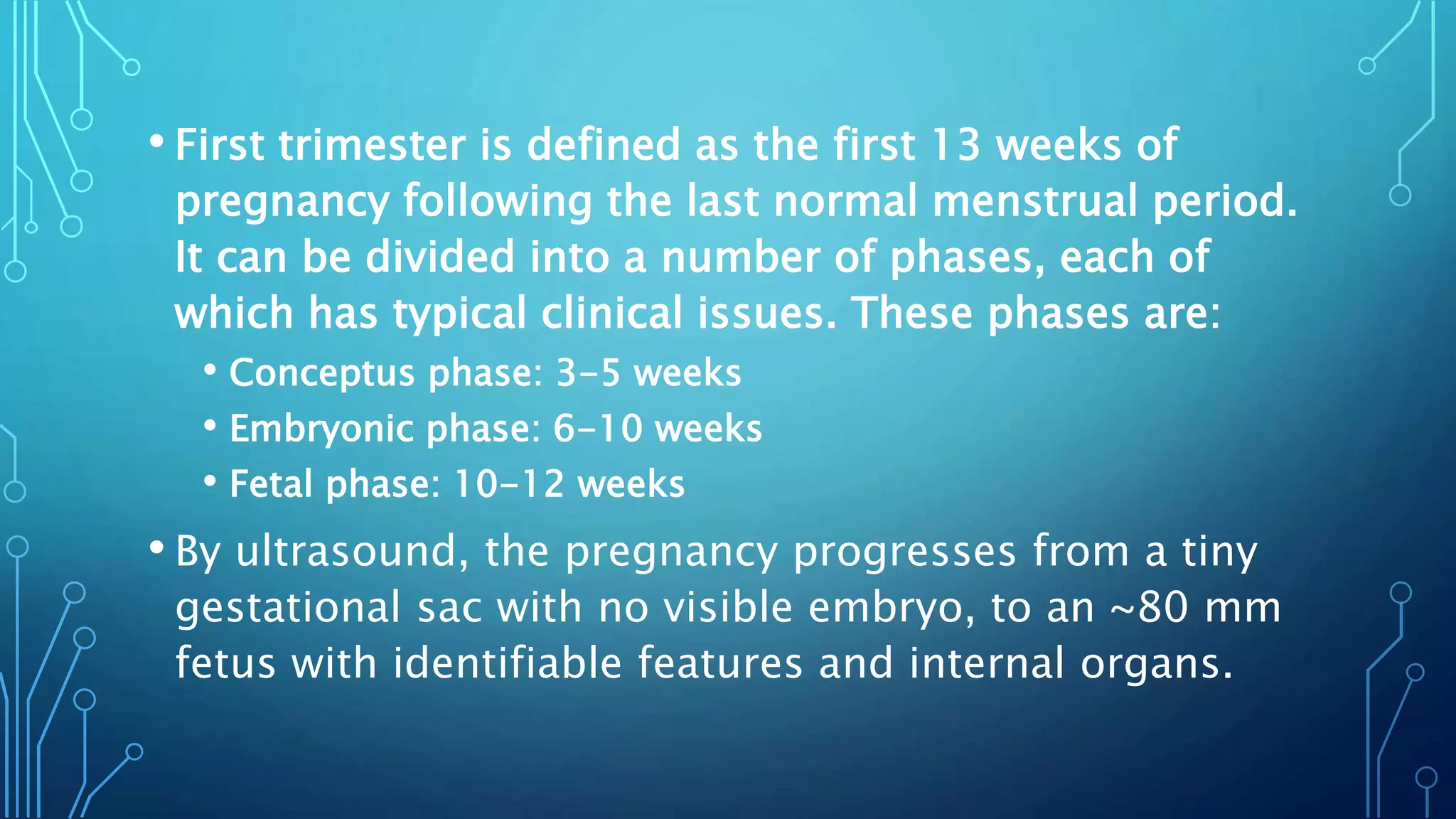 Abnormal first trimester scan | PPTX