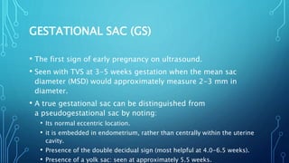 Abnormal first trimester scan | PPTX