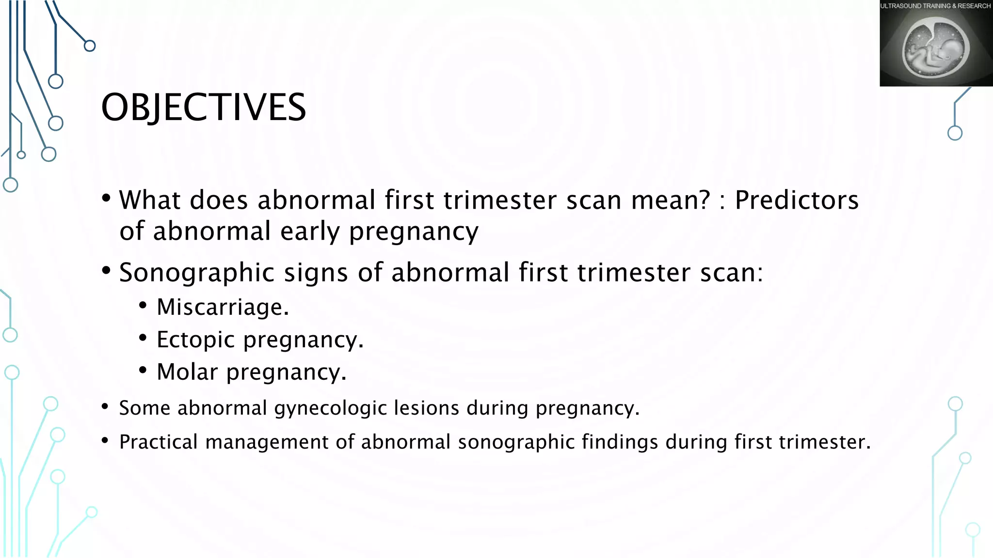 Abnormal first trimester scan | PPTX