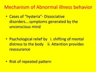 Abnormal illness behaviour | PPT