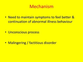 Abnormal illness behaviour | PPTX