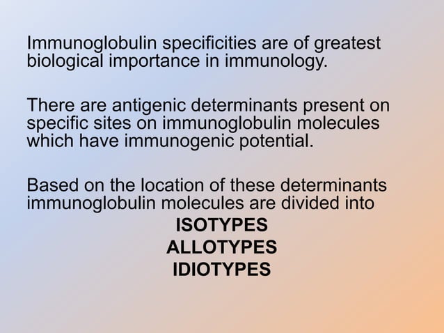 Abnormal immunoglobulins and immunoglobulin specificities (1) | PPTX ...