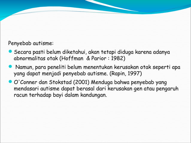 Abnormalitas pada-anak-autism-retardasi-mental1 | PPT