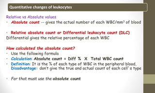 Abnormalities in leukocyte number.ppt | Blood Disorders | Diseases and ...