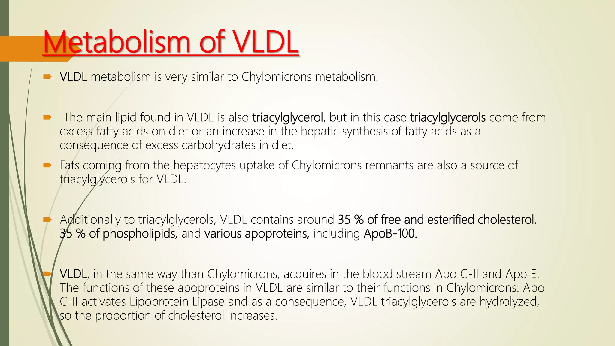 Abnormalities in lipoproteinemia | PPTX