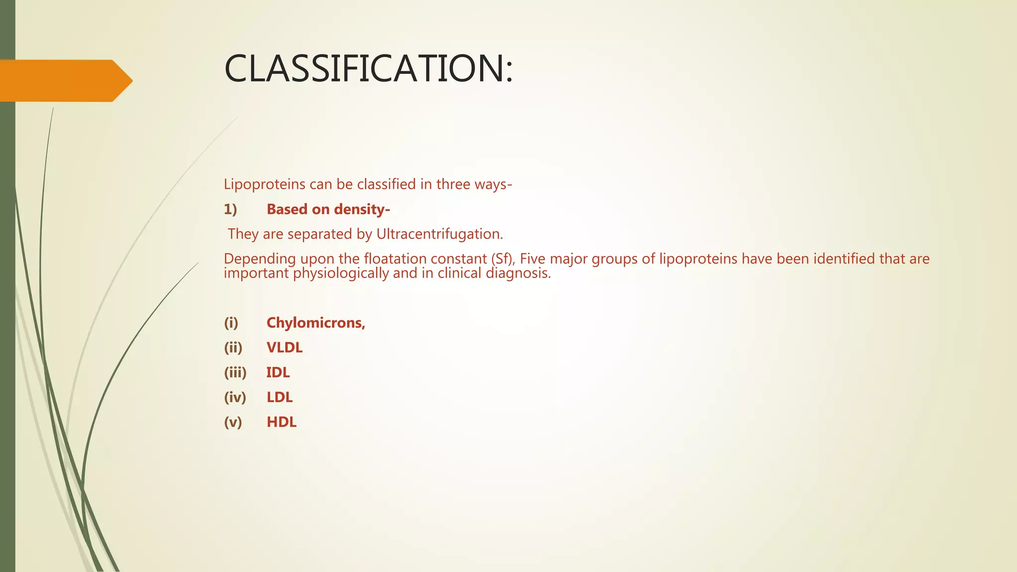 Abnormalities in lipoproteinemia | PPTX