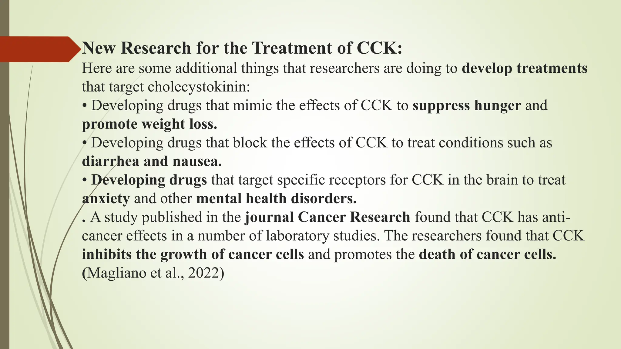 Abnormalities Of cholecystokinin hormones | PPT