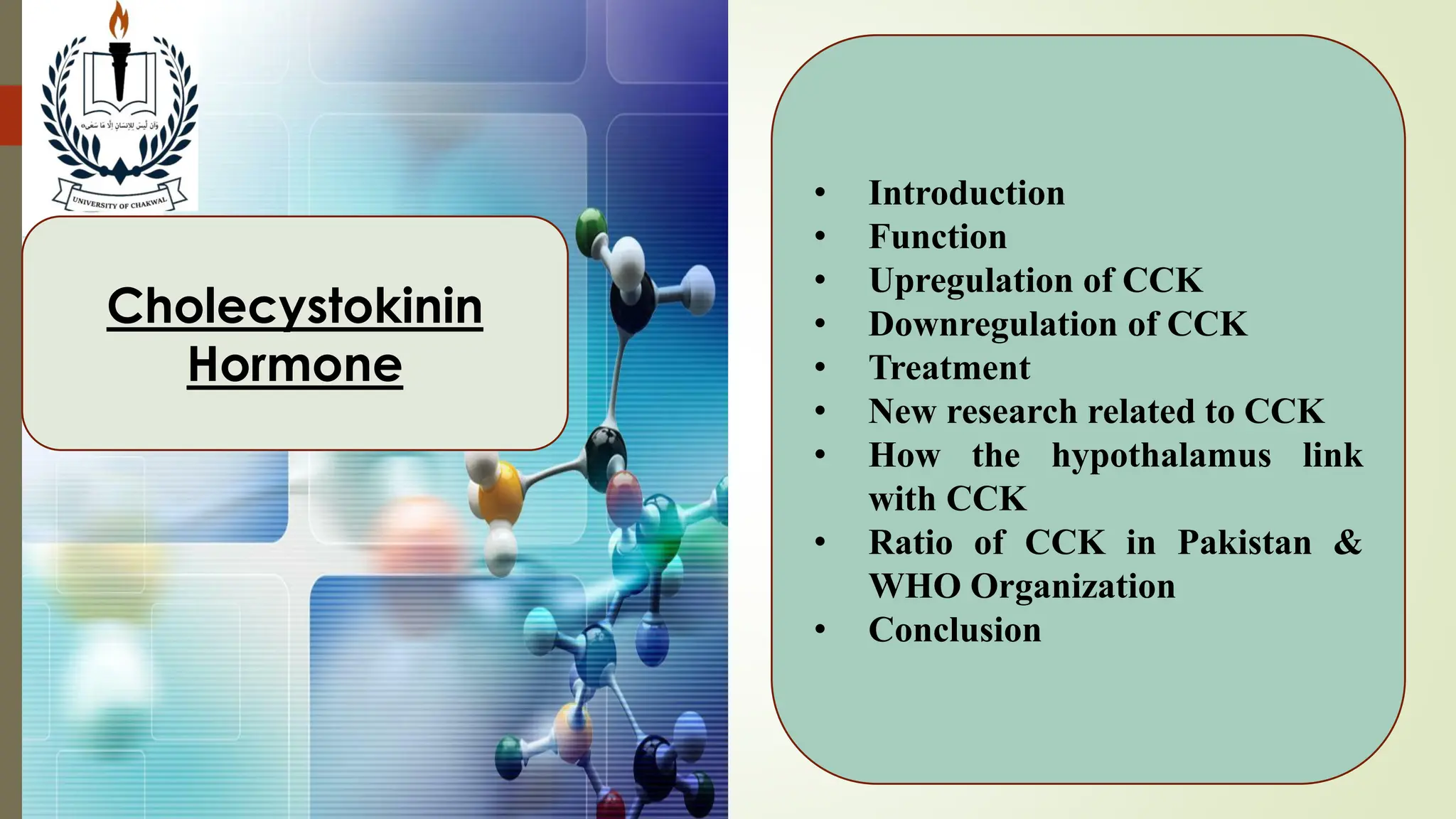 Abnormalities Of cholecystokinin hormones | PPT