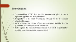 Abnormalities Of cholecystokinin hormones | PPT