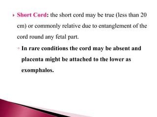 Abnormalities of placenta & cord.pptx