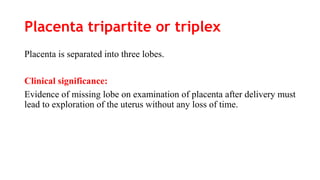 Abnormalities of placenta_cord_and_membrane | PPTX