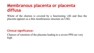 Abnormalities of placenta_cord_and_membrane | PPTX