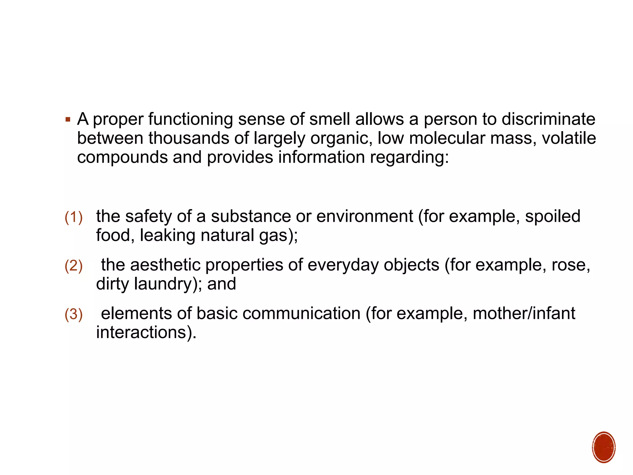 Abnormalities of smell(dr ravindra daggupati) | PPTX