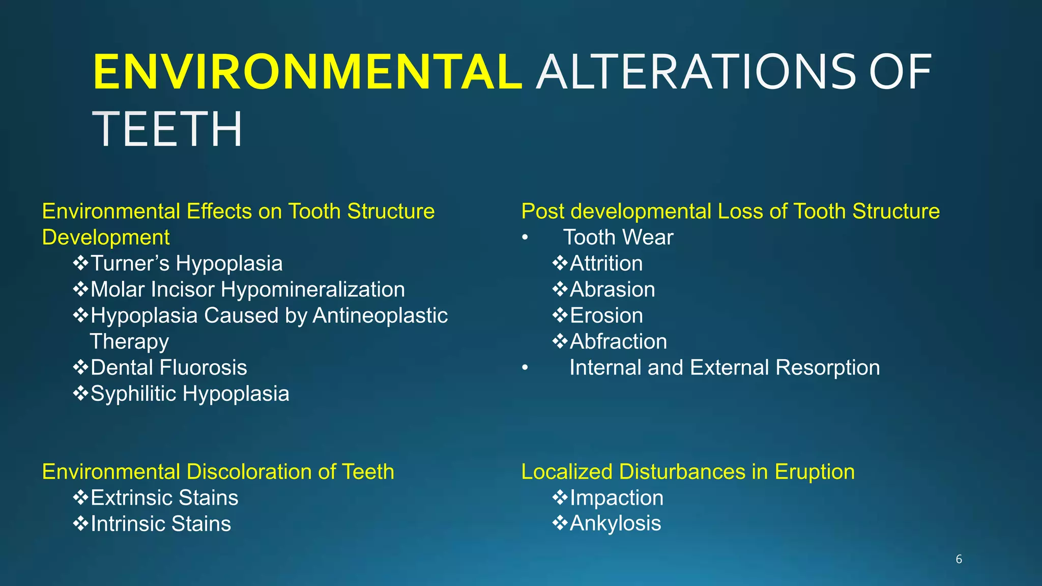 Abnormalities of teeth | PPTX