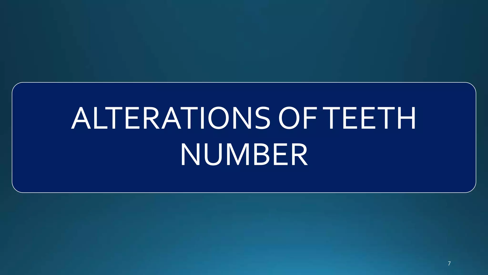 Abnormalities of teeth | PPTX