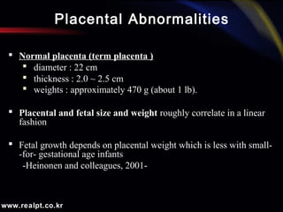 Abnormalities of the Placenta, Umbilical Cord and Membranes | PPT