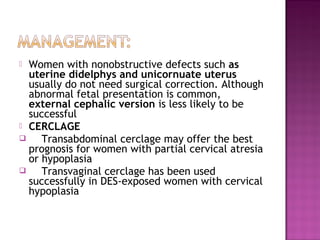 Abnormalities of the reproductive tract | PPT