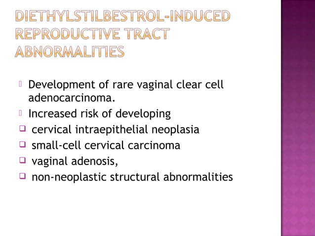 Abnormalities of the reproductive tract | PPT