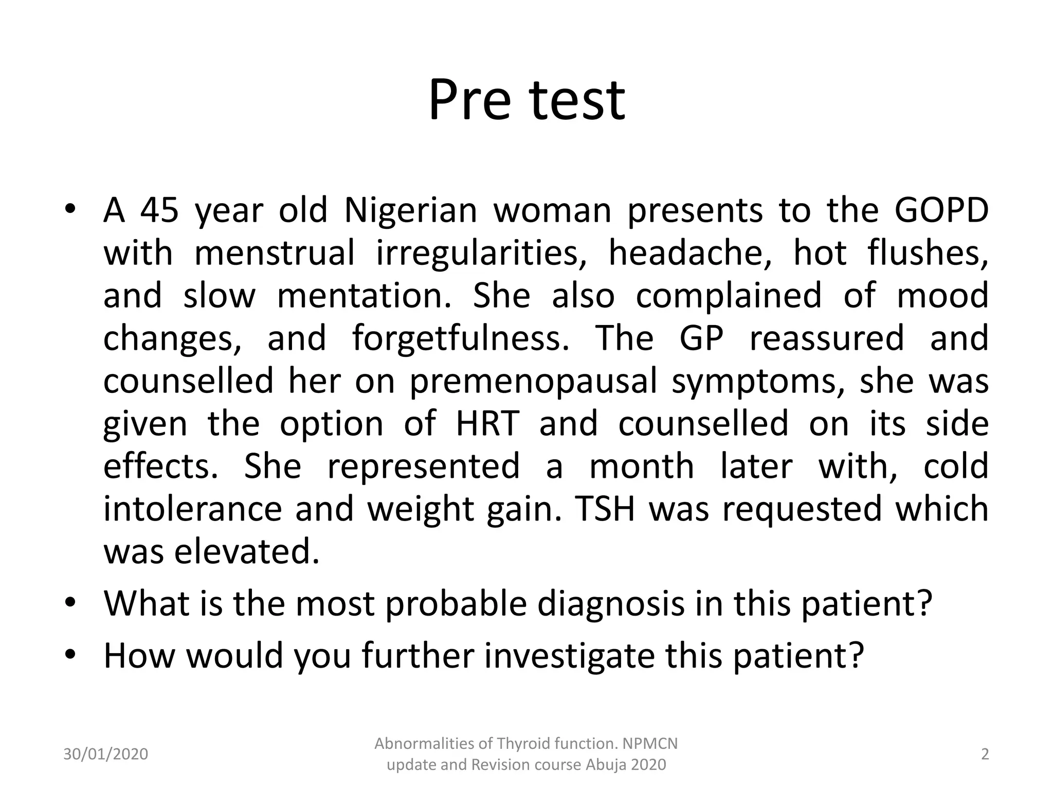 Abnormalities of Thyroid functiion npmcn [Autosaved].pdf | Thyroid ...