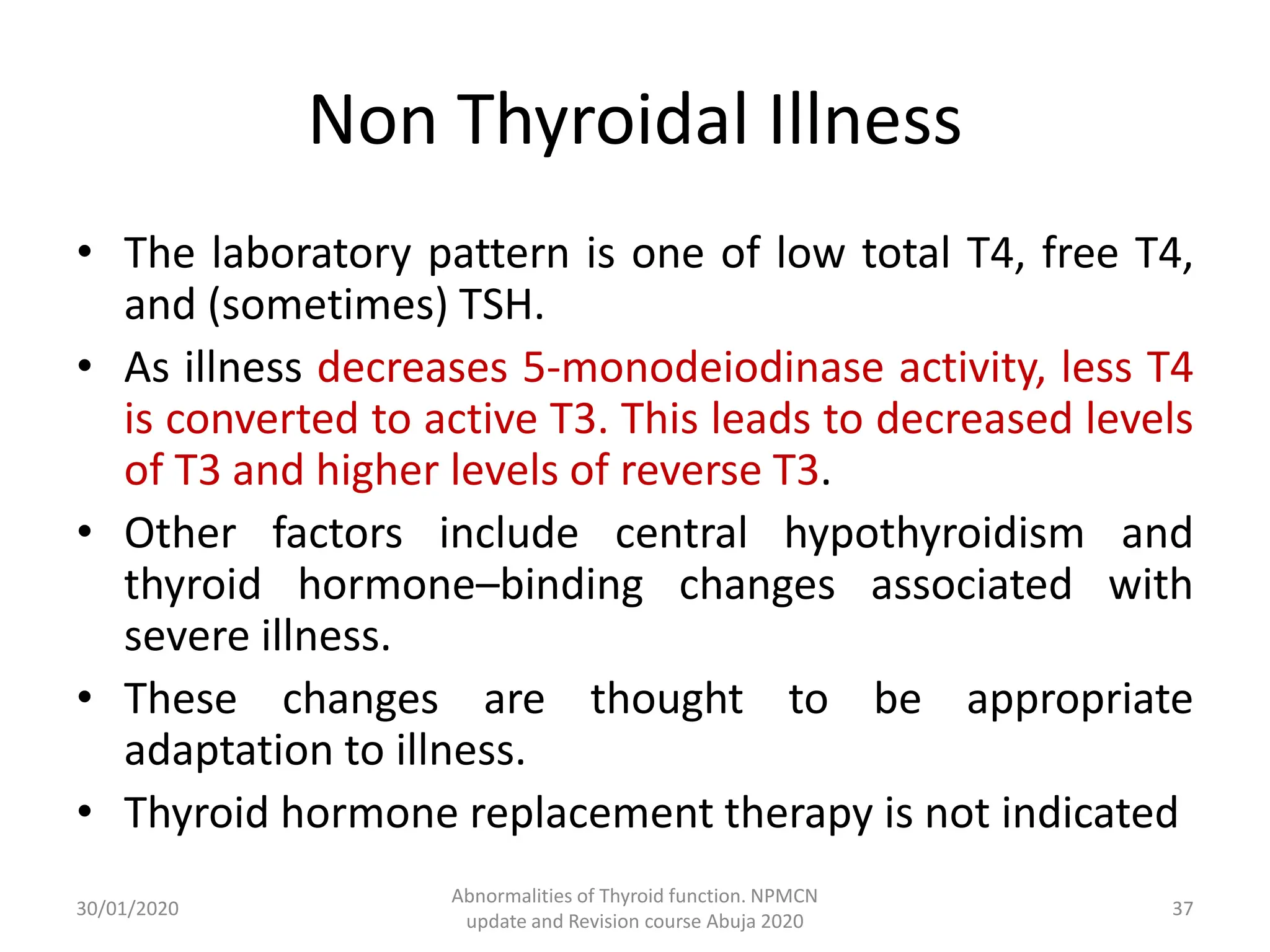 Abnormalities of Thyroid functiion npmcn [Autosaved].pdf | Thyroid Disorders | Endocrine and ...