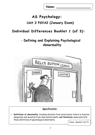 Abnormality booklet 1 2013 students | PDF