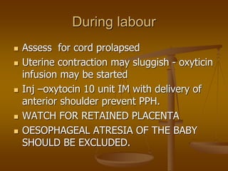 Abnormality of amniotic fluid and cord | PPT