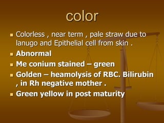 Abnormality of amniotic fluid and cord | PPT