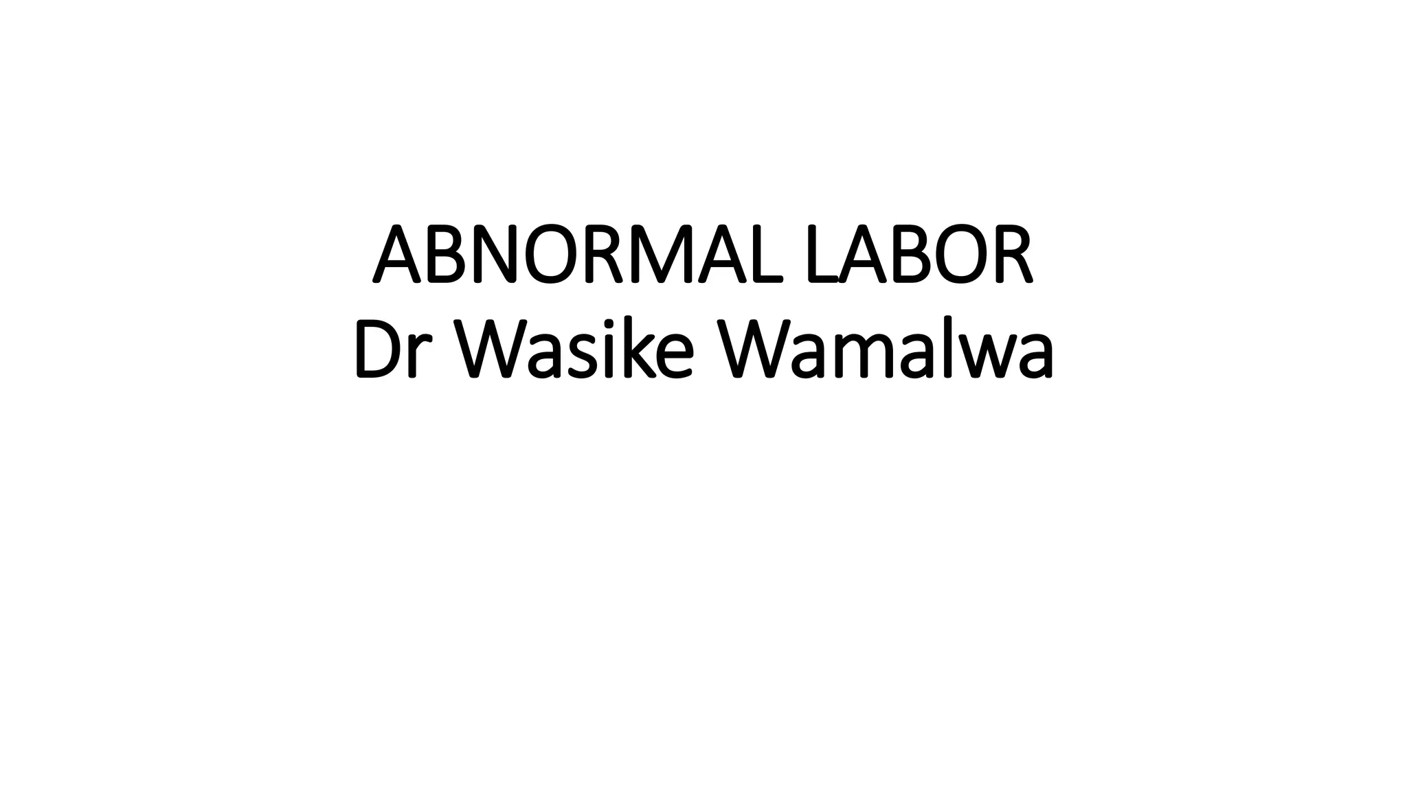 ABNORMAL.....Obstetrics and gynaecology. | PPTX