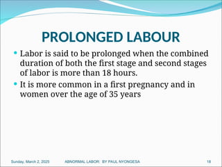 Abnormal labor_085807.ppt Obstetrics and Gynaecology | PPT