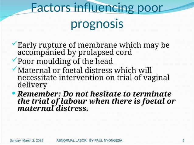 Abnormal labor_085807.ppt Obstetrics and Gynaecology | PPT