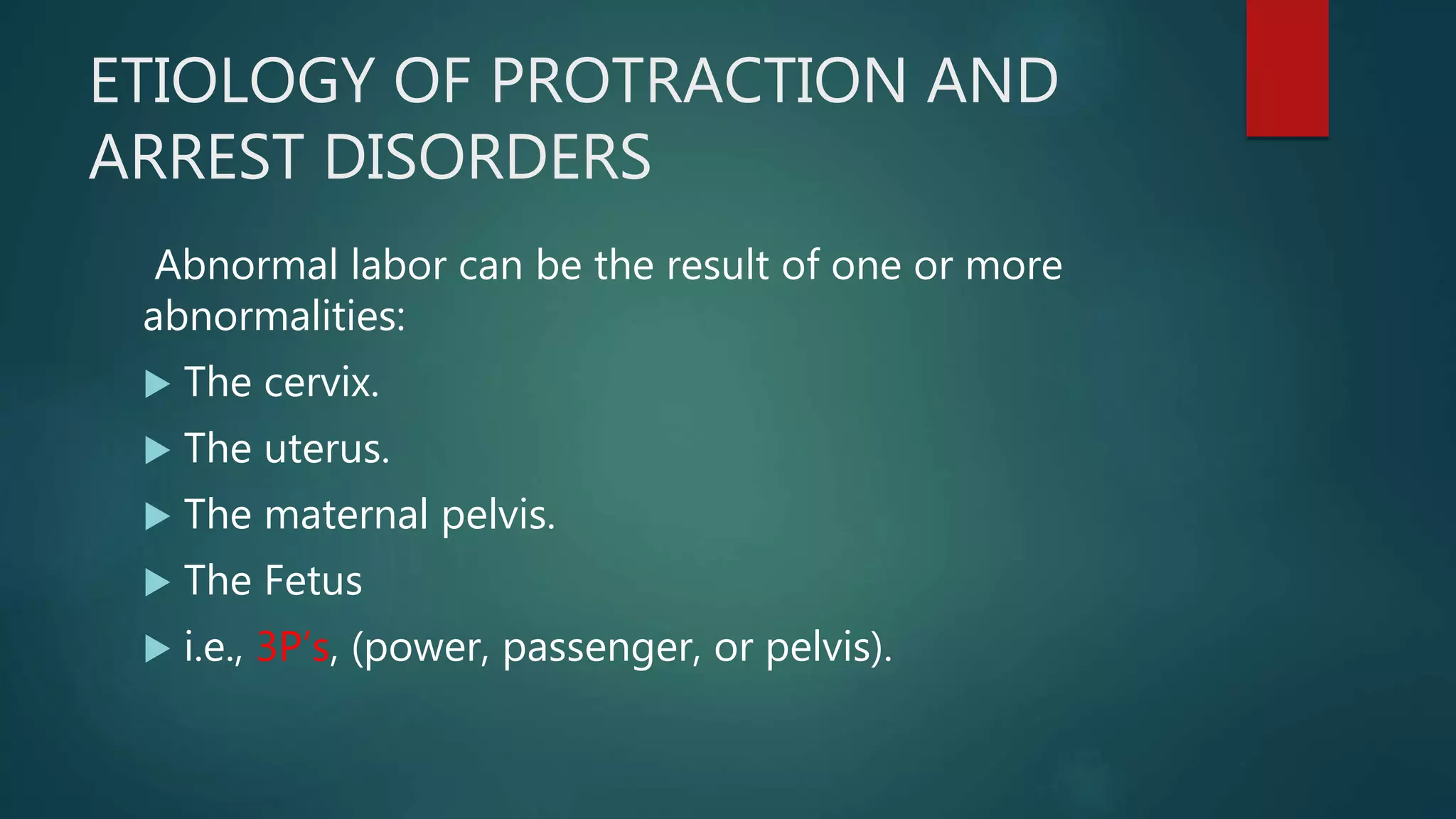 Abnormal labor and its managment, 2020 | PPTX