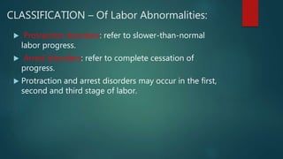 Abnormal labor and its managment, 2020 | PPTX