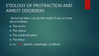 Abnormal labor and its managment, 2020 | PPTX