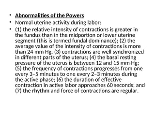 Abnormal labor and abnormal uterine contractions (dy.ppt