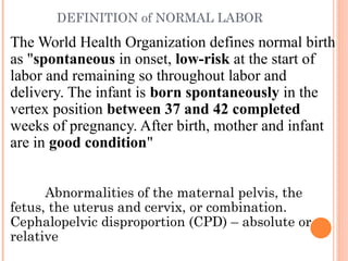 Abnormal Labor - obstructed labour and dystocia | PPT