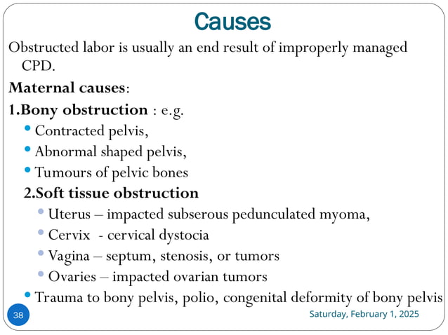 Abnormal labor and with good intervention | PPT