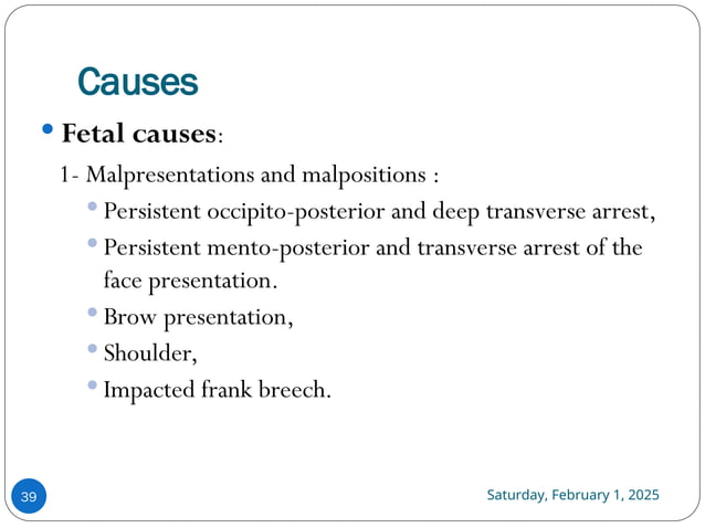 Abnormal labor and with good intervention | PPT