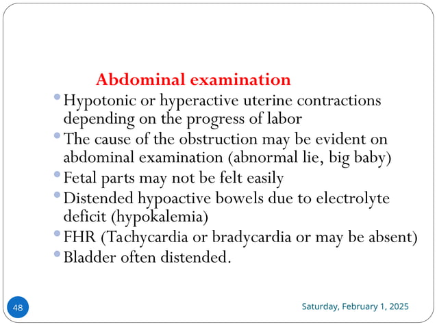 Abnormal labor and with good intervention | PPT