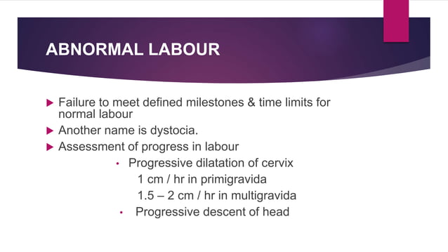 Abnormal labour | PPTX