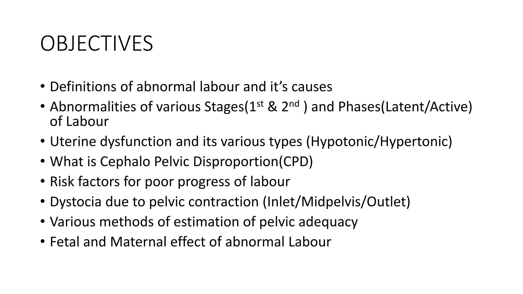 ABNORMAL LABOUR.pptx dr Chintamani mahanta | PPTX