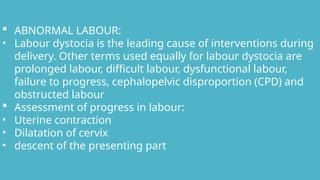 Abnormal Labour lecture obstetrics and gynecology.pptx
