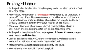 Abnormal Labour- Part 1.pptx for medical | PPTX