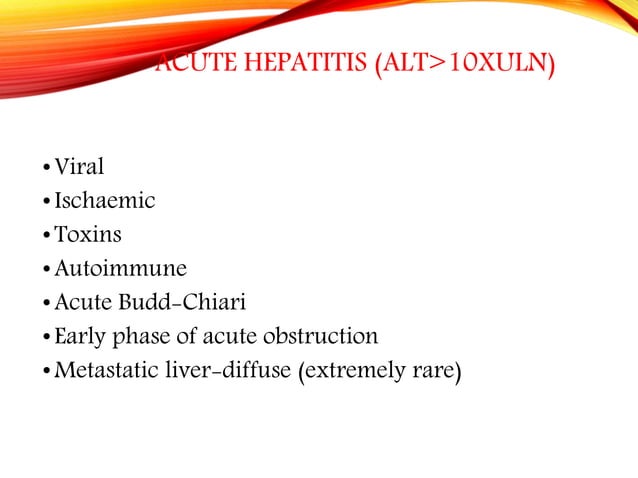 APPROACH TO ABNORMAL LFT | PPTX | Blood Disorders | Diseases and Conditions